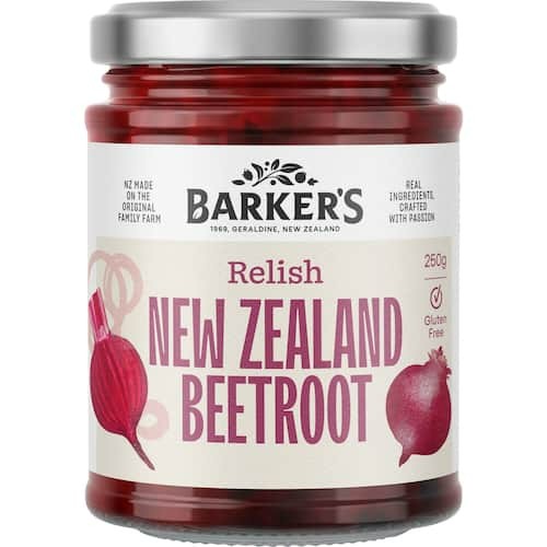 Barkers New Zealand Beetroot Relish 250g – Kiwi Corner Dairy