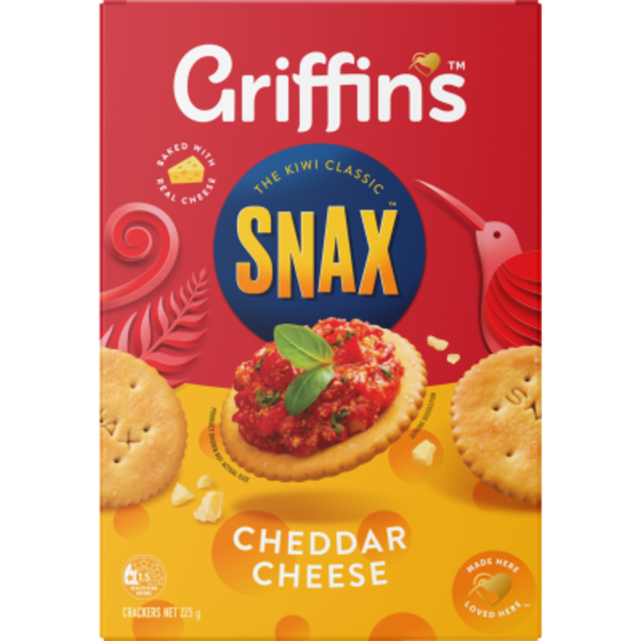 Griffin's Snax Cheddar Cheese 225g – Kiwi Corner Dairy