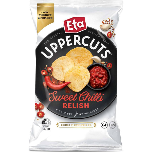 Eta Upper Cuts Chips Sweet Chilli Relish 140g – Kiwi Corner Dairy