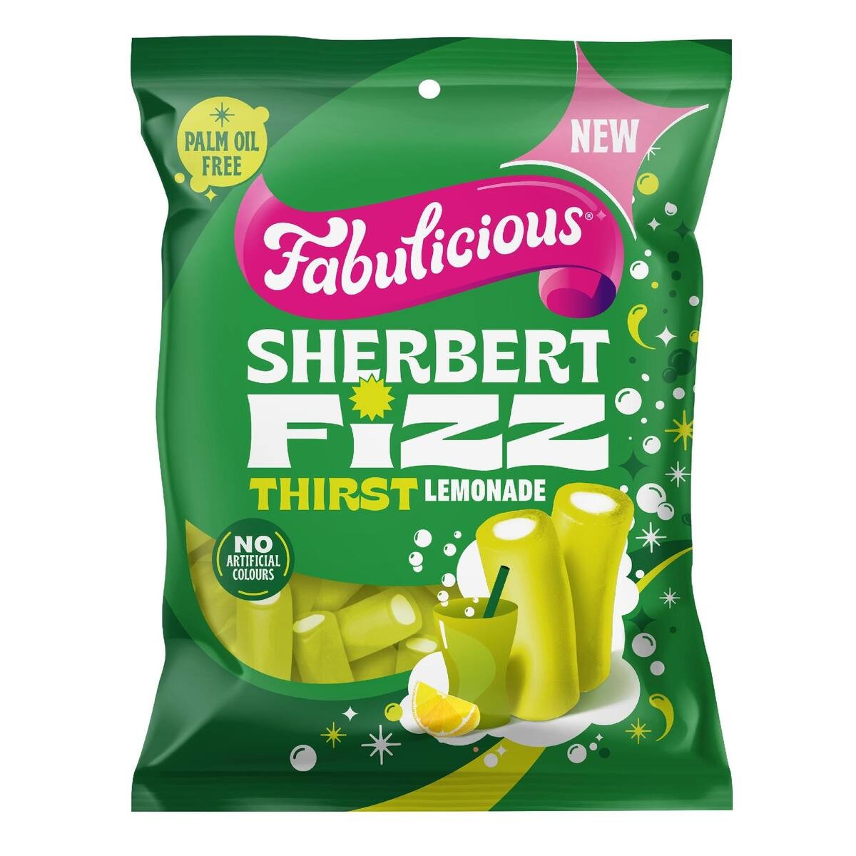 RJs Fabulicious Sherbert Fizz Thirst Lemonade 180g – Kiwi Corner Dairy