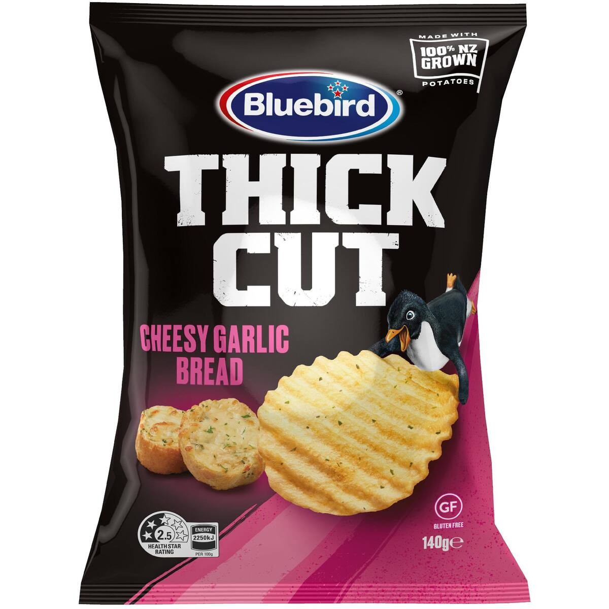 Bluebird Thick Cut Chips Cheesy Garlic Bread 140g – Kiwi Corner Dairy