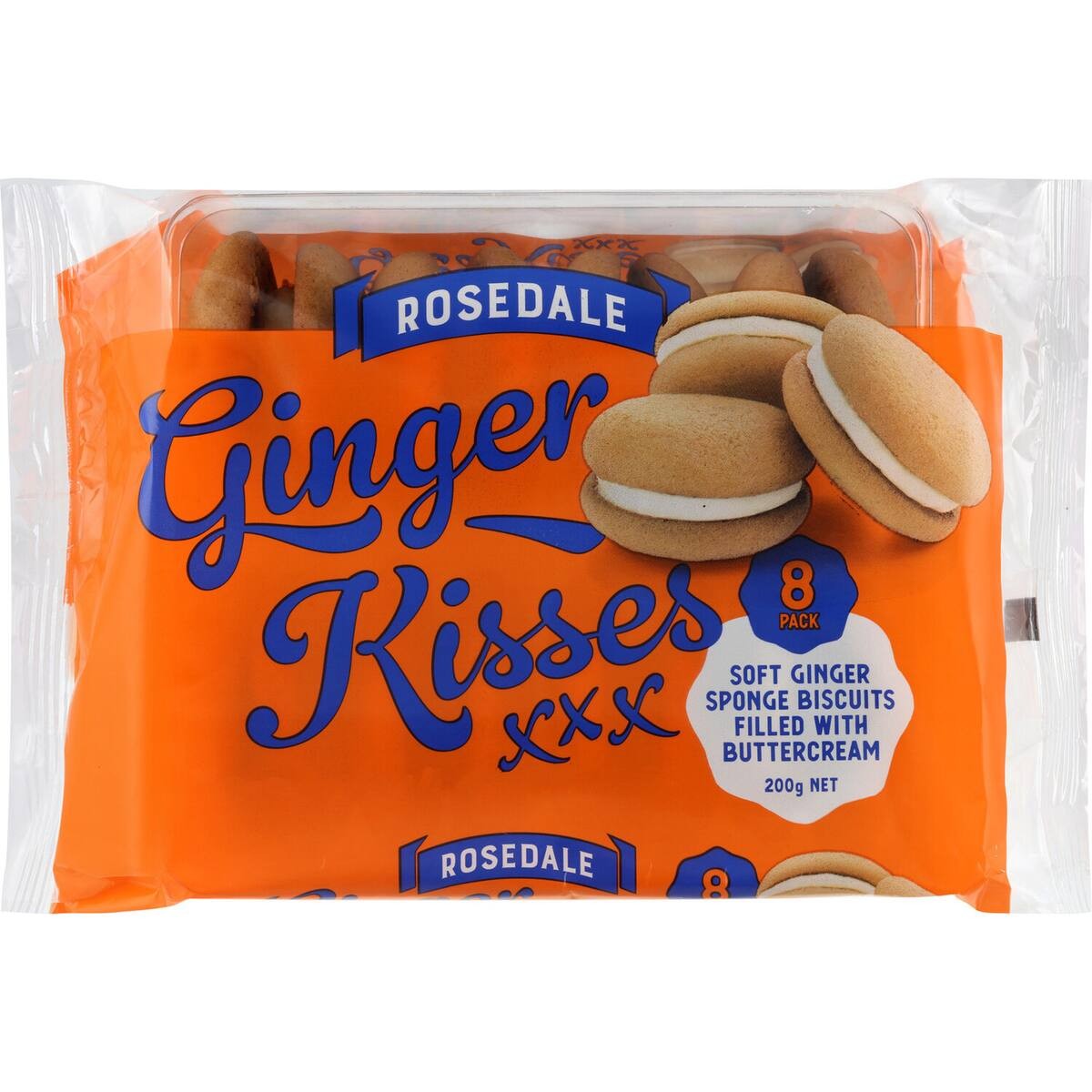 Rosedale Ginger Kisses pkt 8pk – Kiwi Corner Dairy