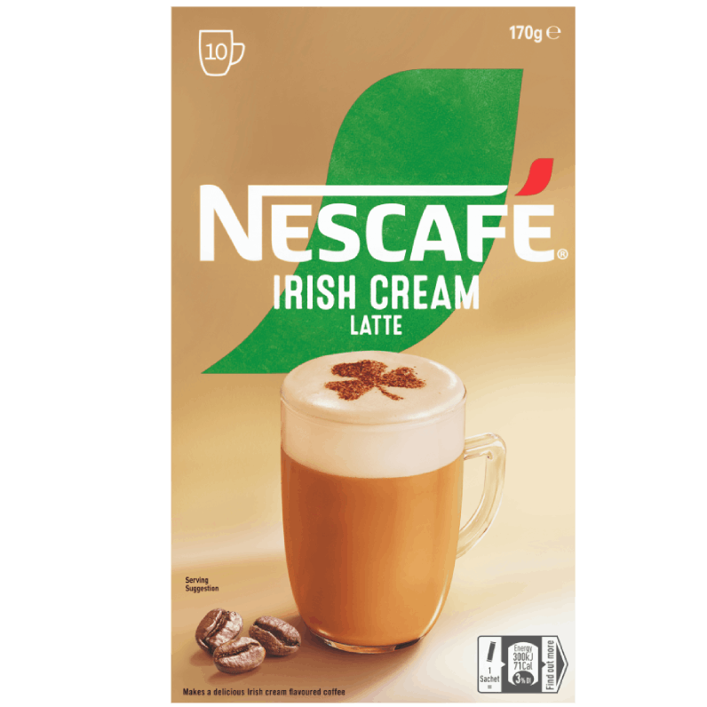 Nescafe Coffee Mix Irish Cream Latte 10 sachets 170G – Kiwi Corner Dairy