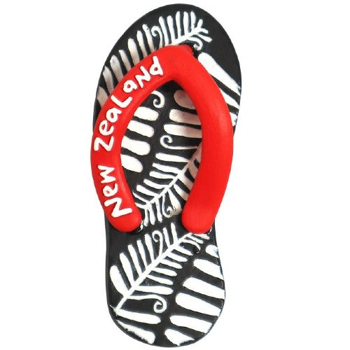 NZ Jandal Magnet With Silver Fern – Kiwi Corner Dairy