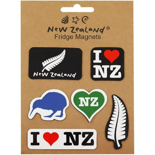 Magnets - I Love NZ 6pc Set – Kiwi Corner Dairy