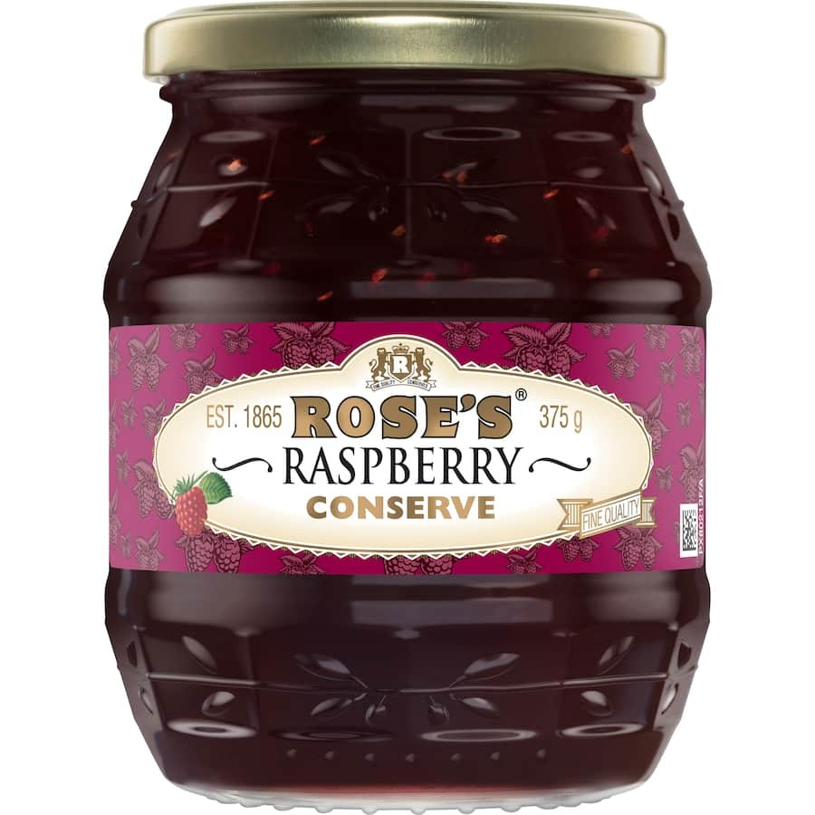 Roses Raspberry Conserve 375g – Kiwi Corner Dairy