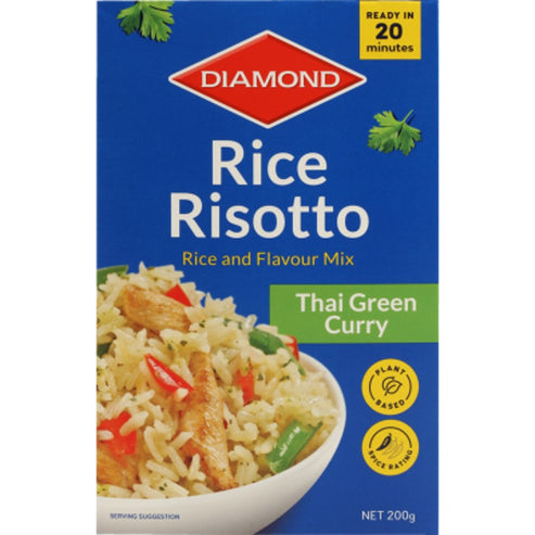 Diamond Rice Risotto Thai Green Curry 200g – Kiwi Corner Dairy