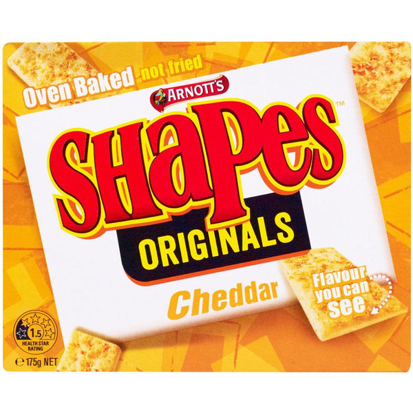Arnotts Shapes Crackers Cheddar 175g – Kiwi Corner Dairy