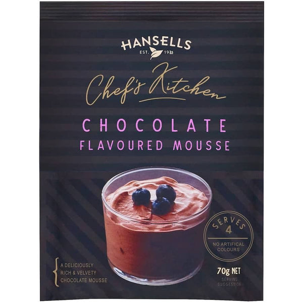 Hansells Chocolate Mousse 70g – Kiwi Corner Dairy
