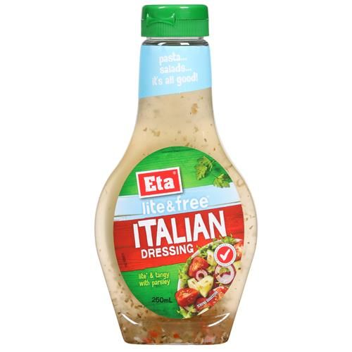 Eta Lite & Free Italian Dressing 250ml – Kiwi Corner Dairy