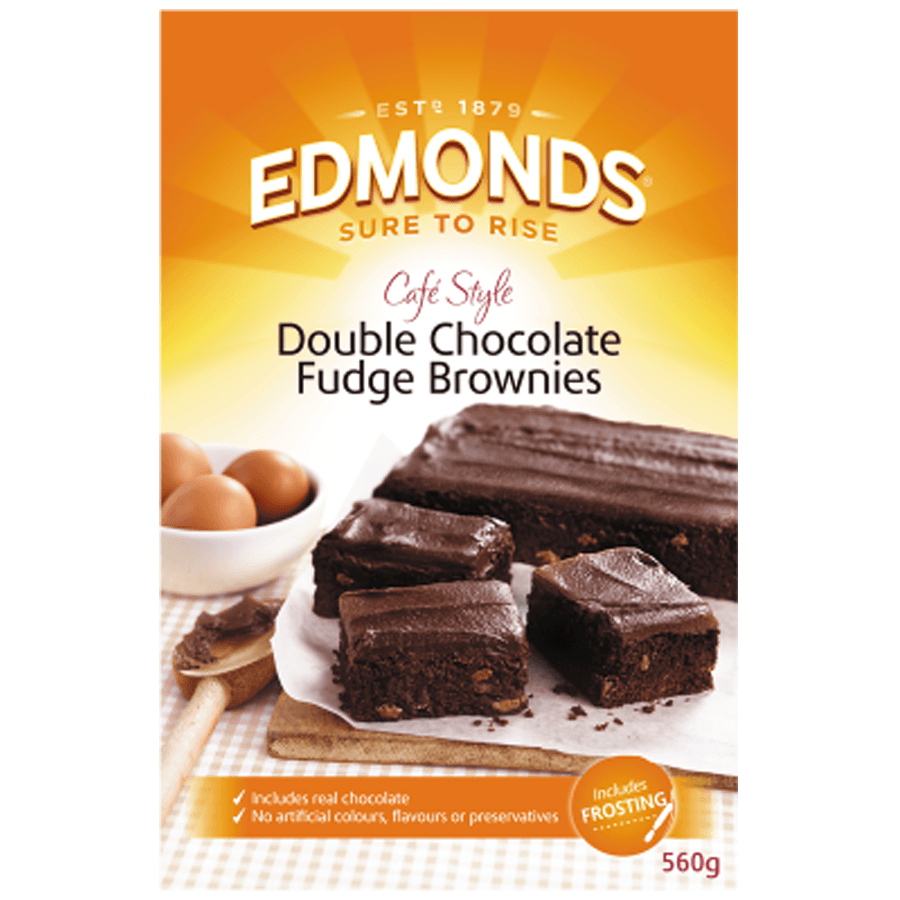 Edmonds Double Chocolate Fudge Brownies Mix 560g – Kiwi Corner Dairy