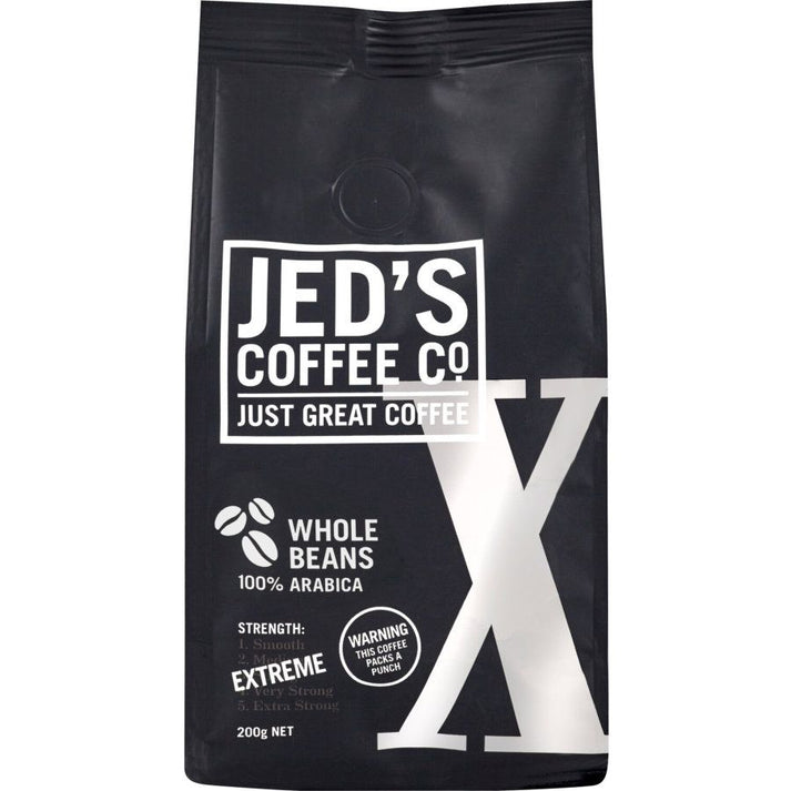 Jeds Coffee Whole Beans Extreme 200g – Kiwi Corner Dairy