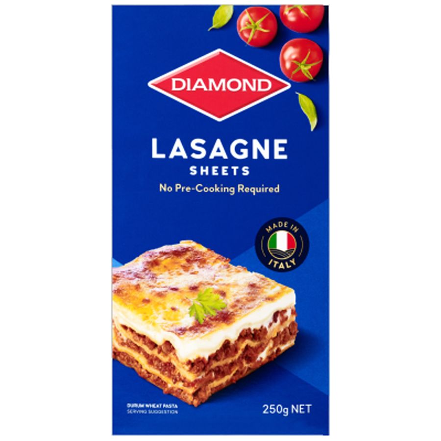 Diamond Lasagne Sheets 250g – Kiwi Corner Dairy