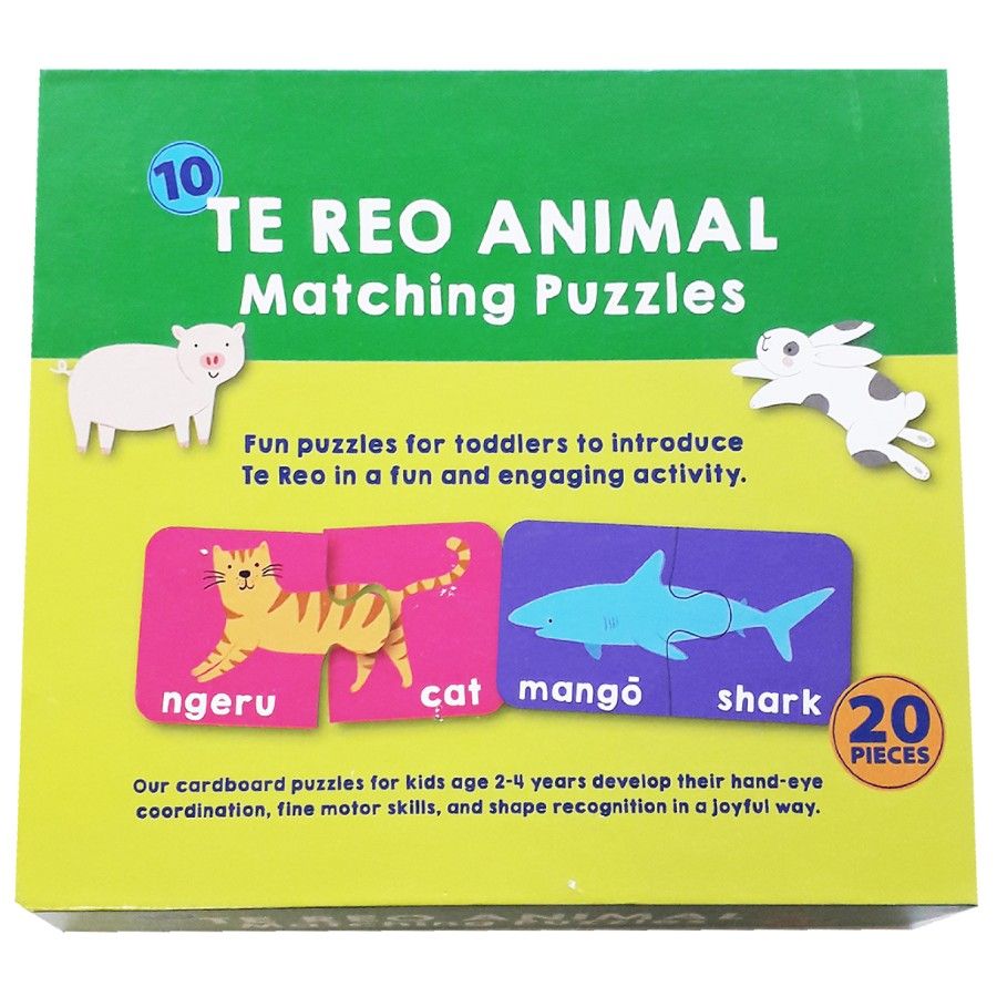 Te Reo Matching Animal Puzzles – Kiwi Corner Dairy