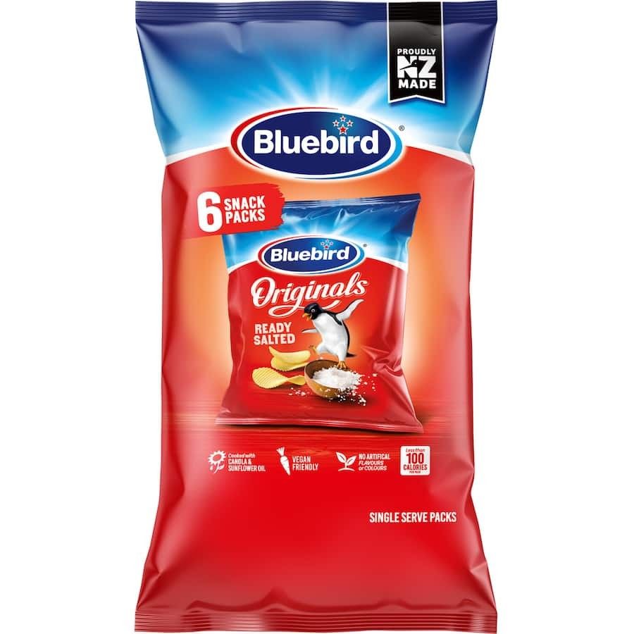 Bluebird Potato Chips Originals 108g Multipack 6pk – Kiwi Corner Dairy