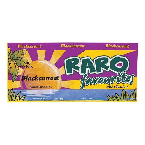 Raro Sachet Blackcurrant 3pk 240g – Kiwi Corner Dairy