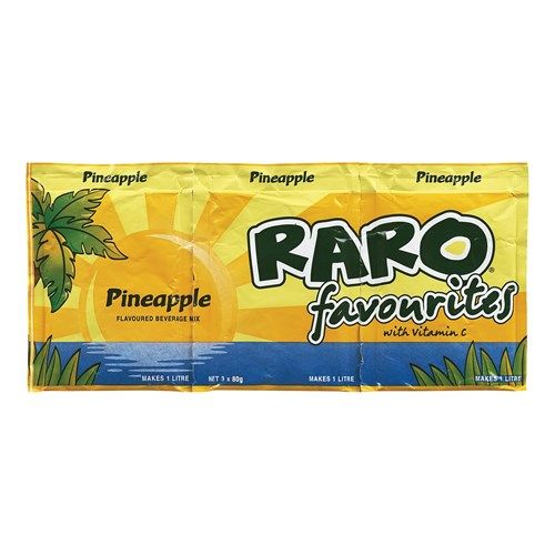 Raro Sachet Pineapple 3pk 240g – Kiwi Corner Dairy