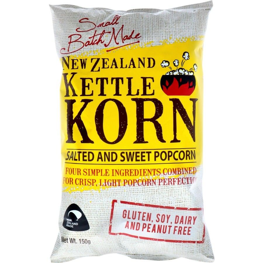 NZ Kettle Korn Popcorn Salted and Sweet 150g – Kiwi Corner Dairy