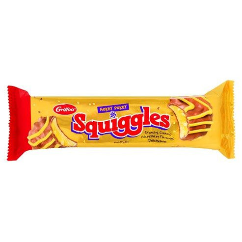 Griffins Squiggles Hokey Pokey 215g – Kiwi Corner Dairy