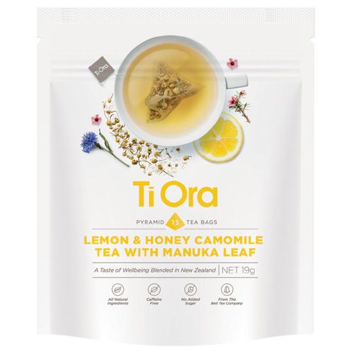 Ti Ora Fruit Tea Lemon & Honey Camomile 19.5g 15pk – Kiwi Corner Dairy