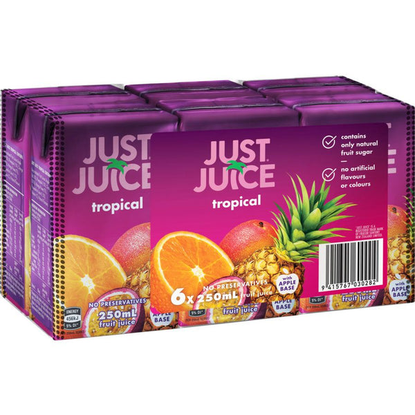 Just Juice Tropical 250ml 6 Pack – Kiwi Corner Dairy